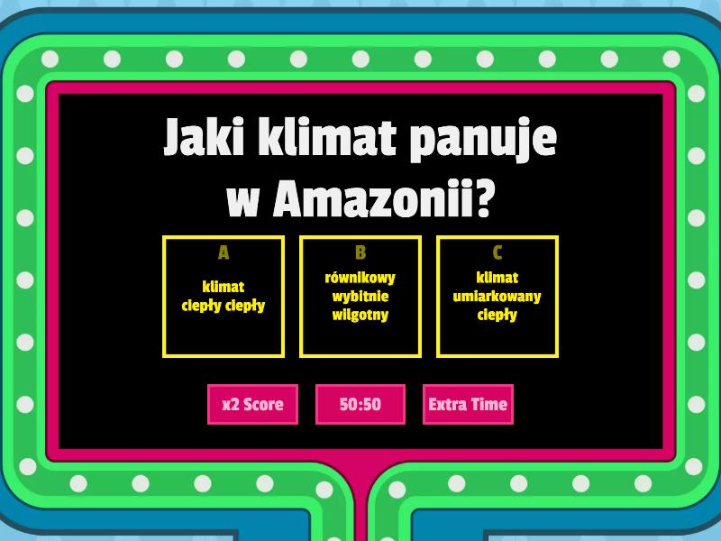 Amazonia - Gameshow quiz