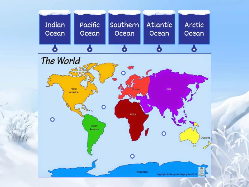 Characteristics of the ocean - Labelled diagram