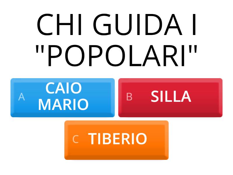 LE GUERRE CIVILI ROMANE - Quiz