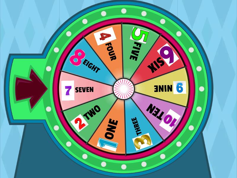 NUMBERS 1-10 WHEEL - Spin the wheel