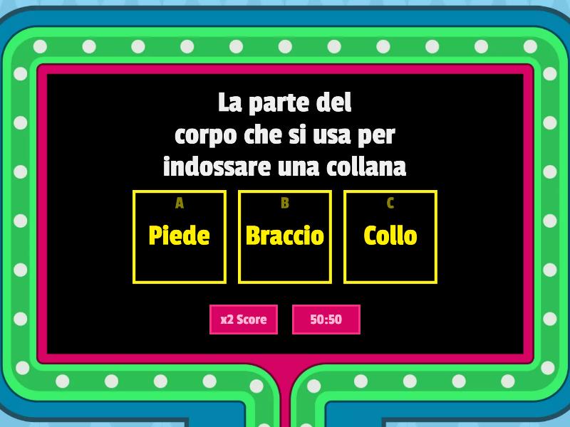 LE PARTI DEL CORPO - Gameshow quiz