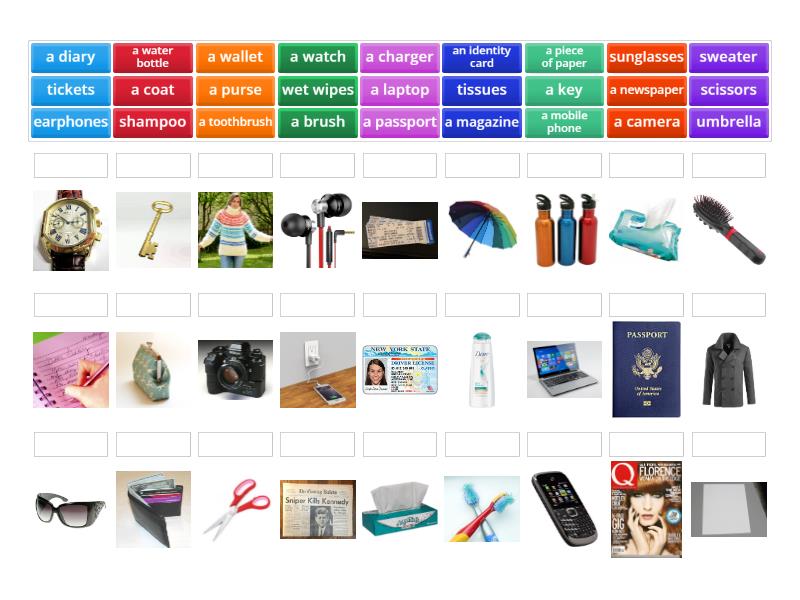 Everyday objects - Match up