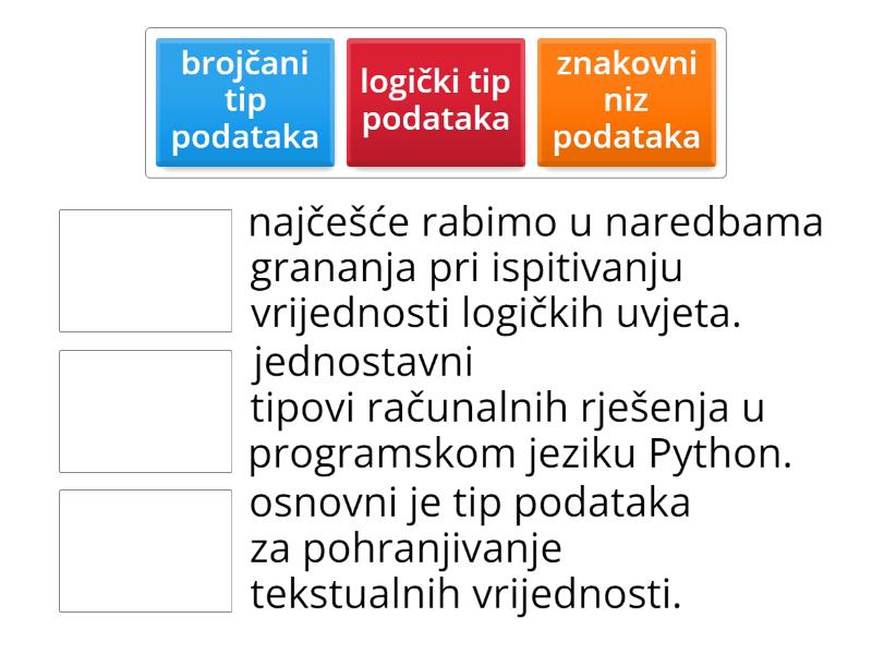 Strukture i vrtse podataka u Pythonu - Match up