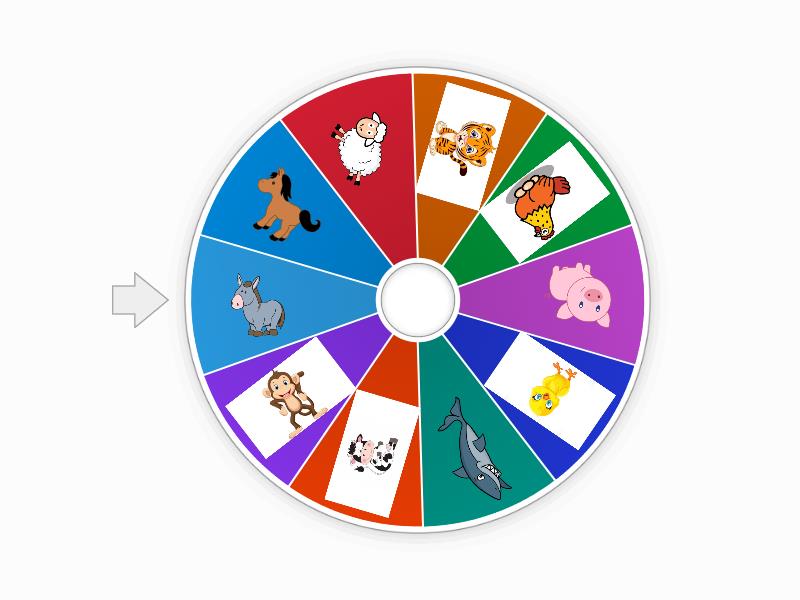 Farm animals - Spin the wheel
