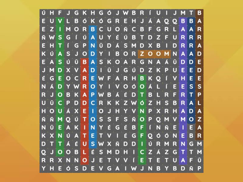 elementos de ventana - Wordsearch