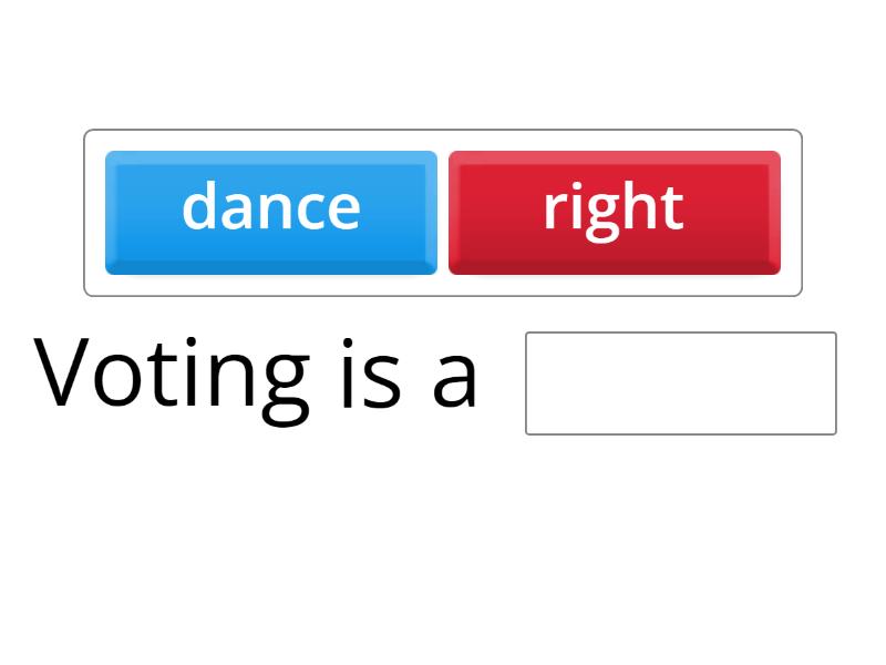 Right to Vote - Complete the sentence