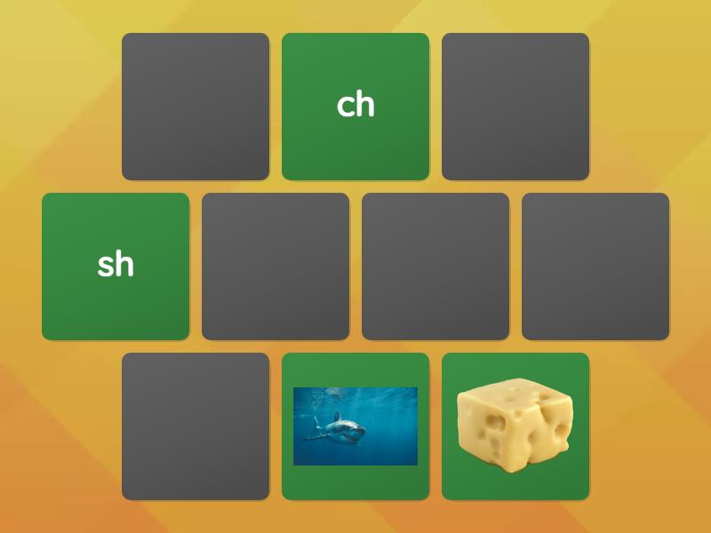 digraph review: ch, sh, th, ph, wh - Matching pairs