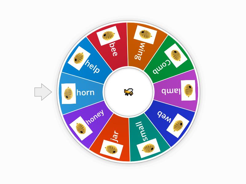 Spell the Bee Words - Spin the wheel