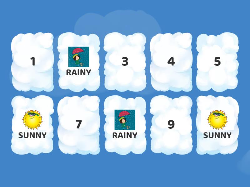 WEATHER - Memory Game - Matching pairs