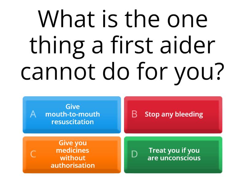 Emergency Procedures and First Aid. updated - Quiz