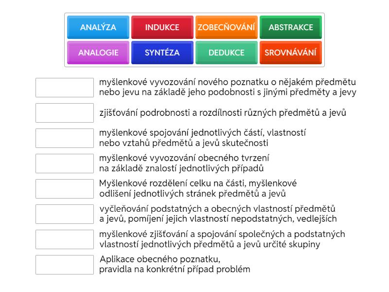 sv1_MYŠLENKOVÉ OPERACE - Spojte odpovídající