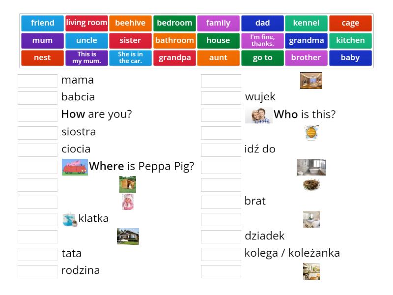Hello explorer 1 unit 5 - Match up
