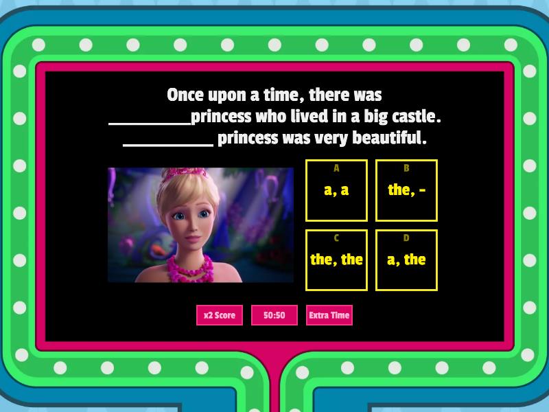 Article "a, an ,the" - Gameshow quiz