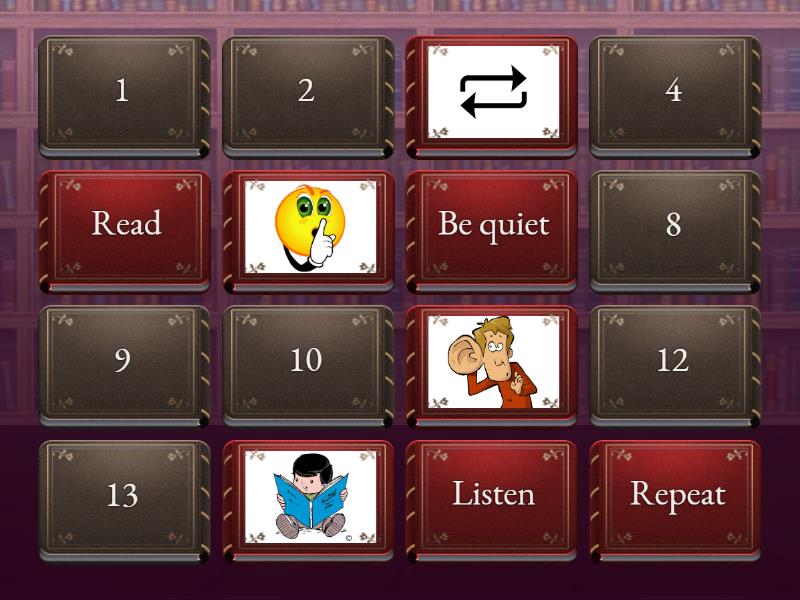 Classroom language and rules - Matching pairs