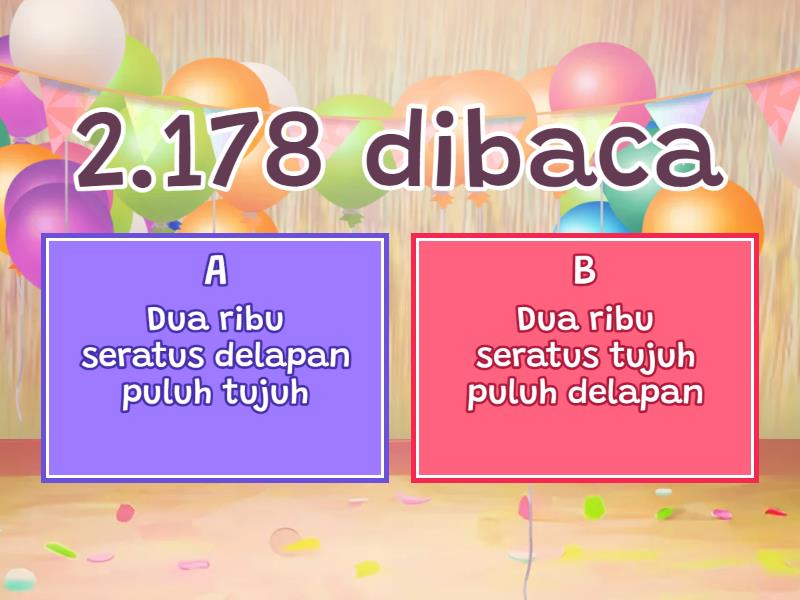 Bilangan Ribuan - Quiz