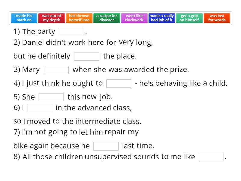 Empower C1. Unit 10. Lesson 10A. Idioms: Plans into action - Complete ...