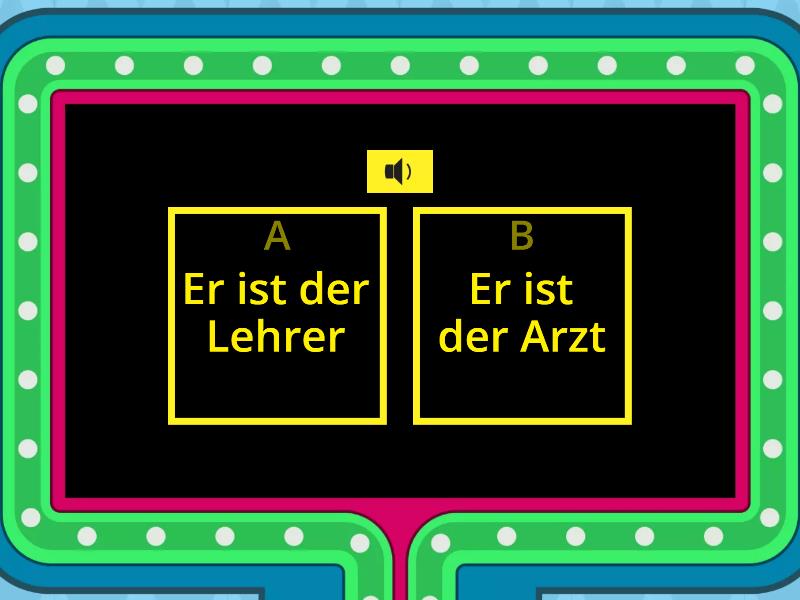 Prim 4 Die Berufe - Gameshow quiz