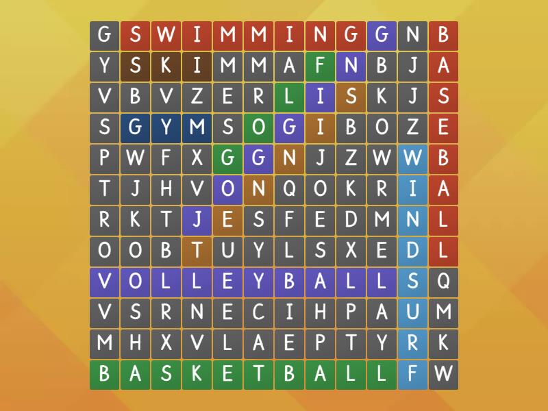 Sports - Wordsearch