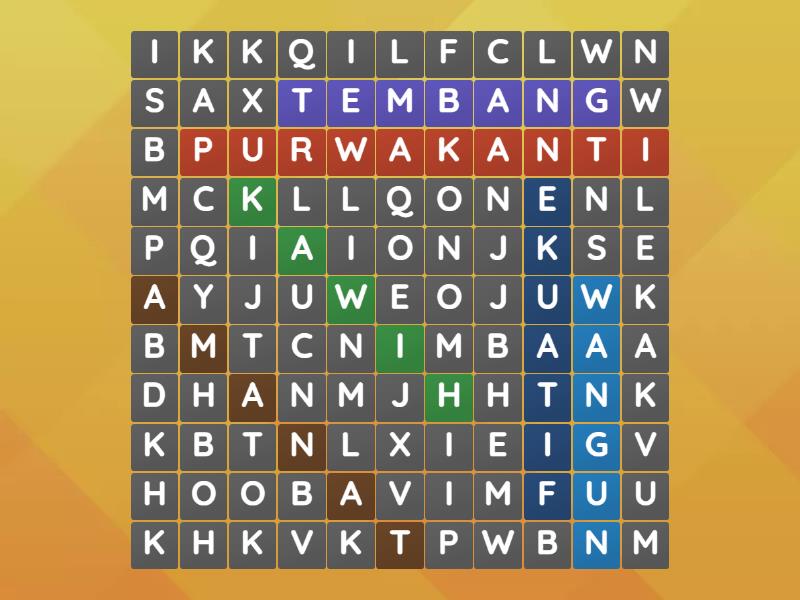 basa sunda - Wordsearch