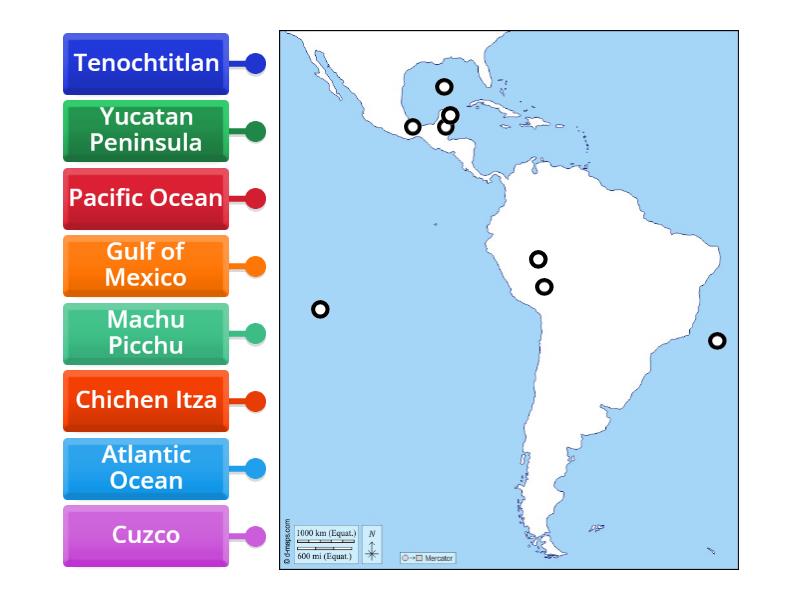 Latin Amercia Map Attack - Labelled diagram
