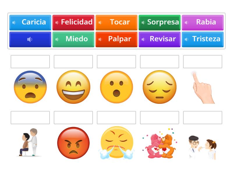 Identifica emociones - Une las parejas