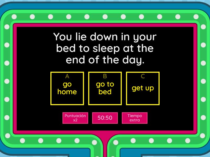 Daily routines exit ticket - Concurso de preguntas