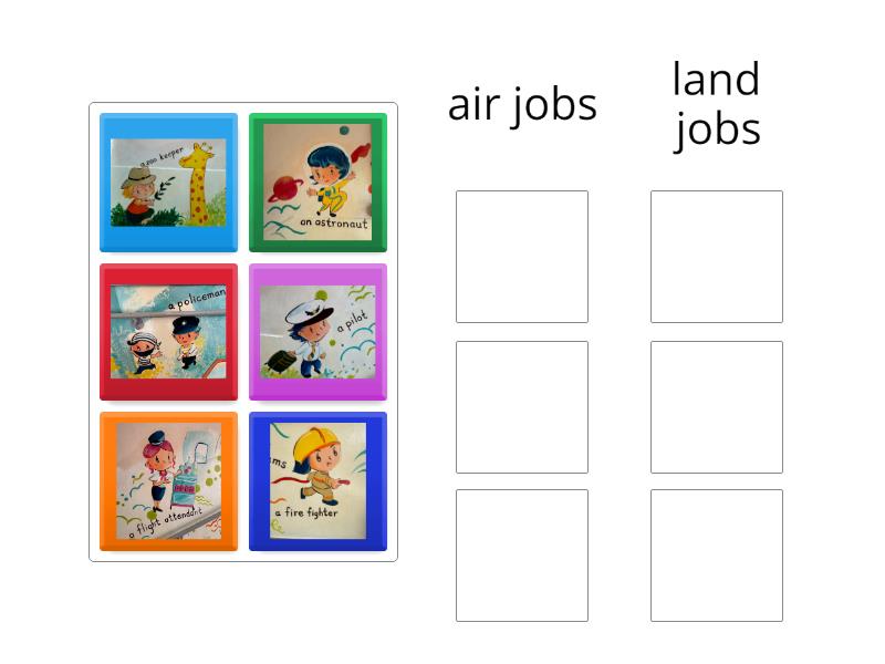 Jobs grouping game - Group sort