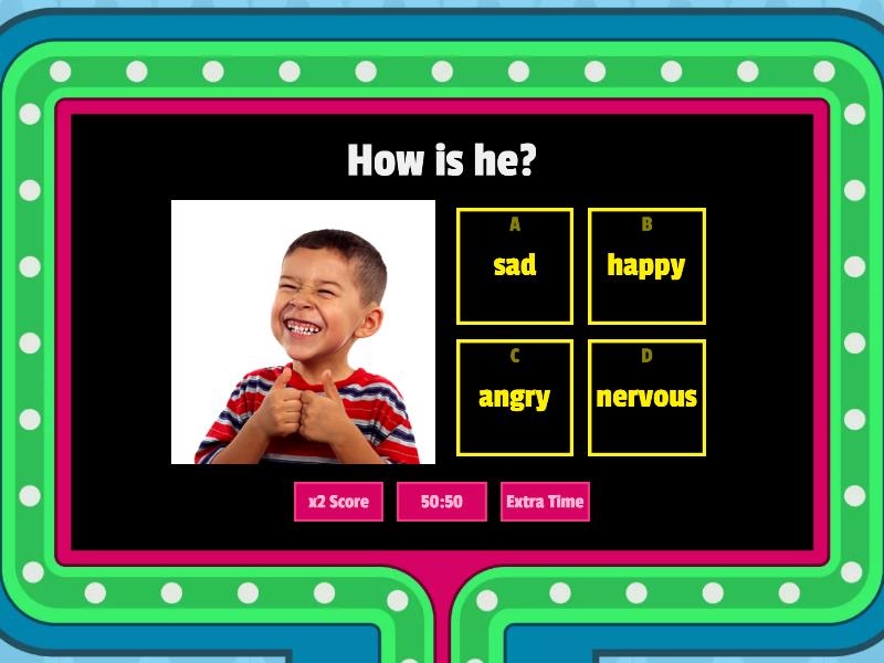 ESL L1/ L2 : Feelings and Emotions - Gameshow quiz