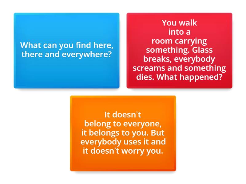 Riddles - Flip tiles