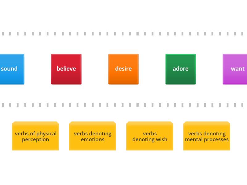stative verbs - Speed sorting