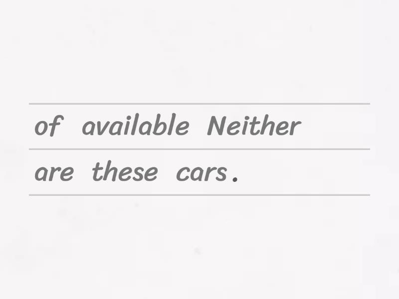 Neither - Unjumble