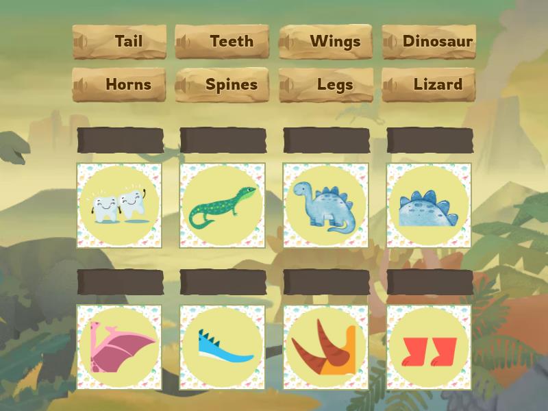 Unit 5 - My Dinosaur - Match up