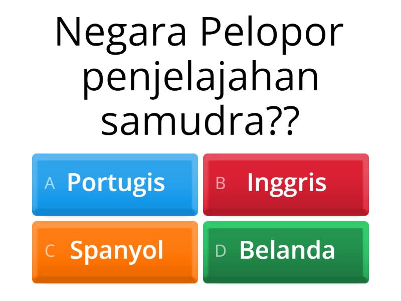 PENJAJAHAN BANGSA EROPA - Quiz