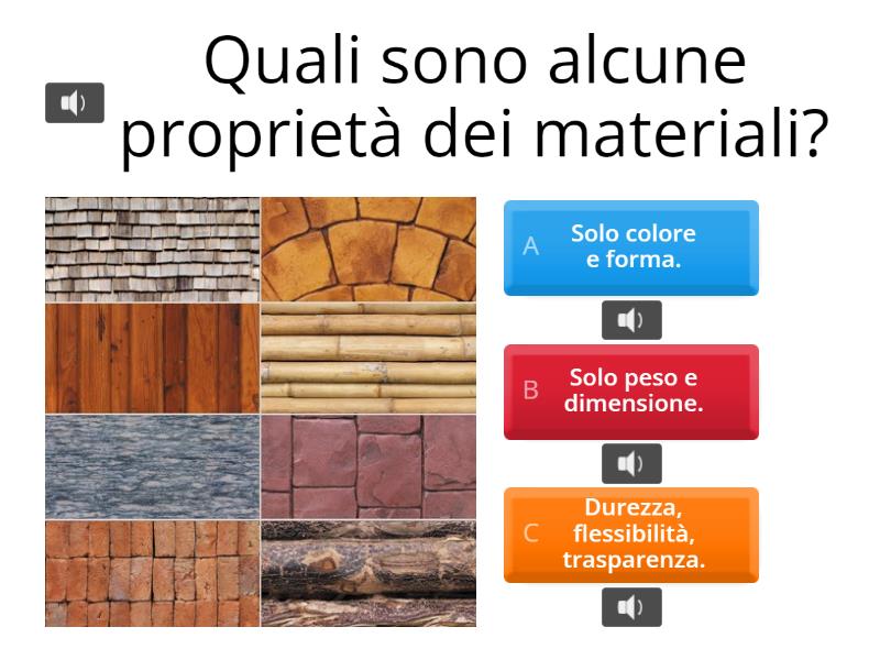 Esploriamo i Materiali Intorno a Noi - Quiz