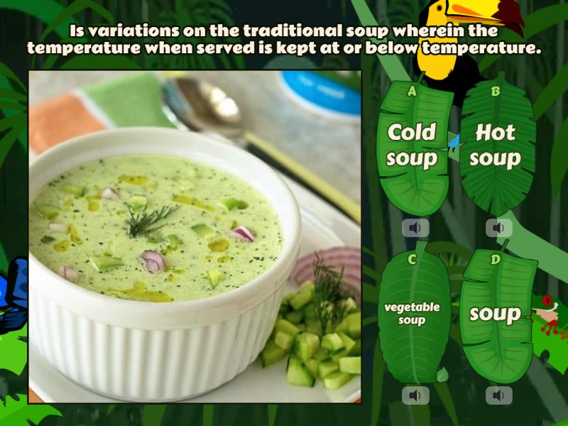 Classification of Soups - Quiz