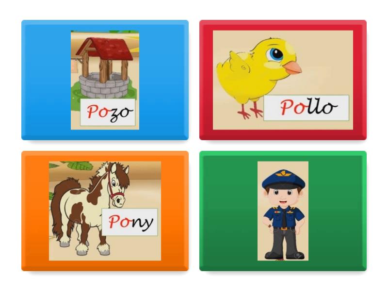 Sílaba Po - Flip tiles