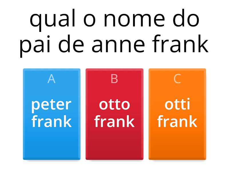anne frank - Quiz