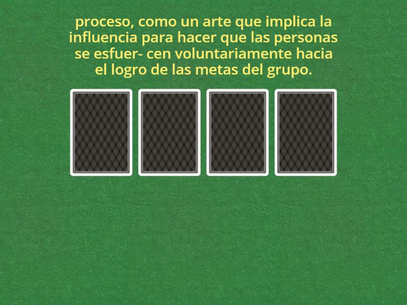 Liderazgo - Cuestionario pierde o gana