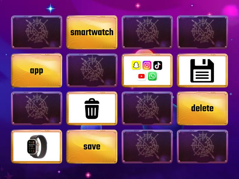 Technology Vocabulary - Parejas