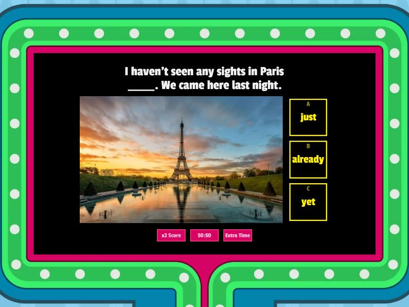 Brainy 7 Unit 3 Present Perfect - Gameshow quiz