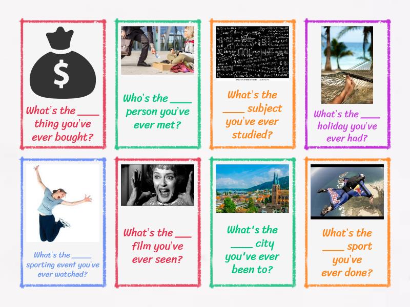 superlative speaking - Flip tiles