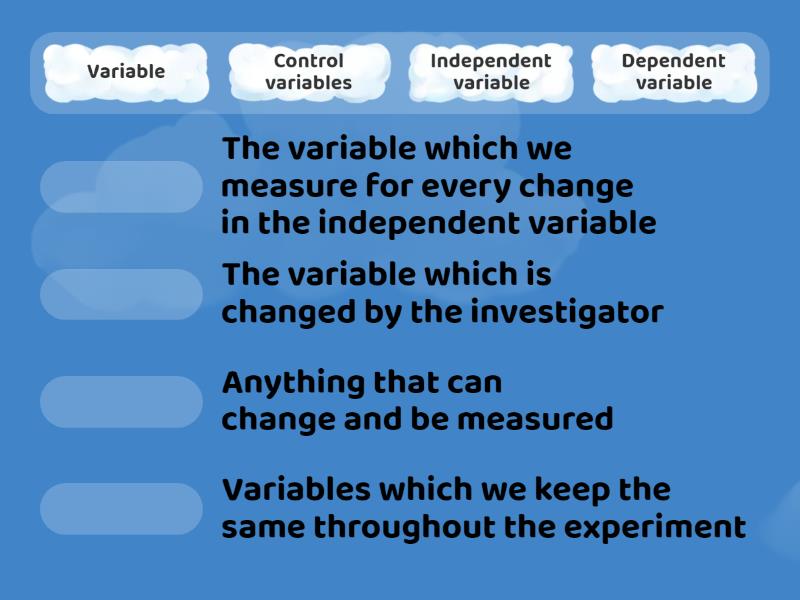 Variables - Match up