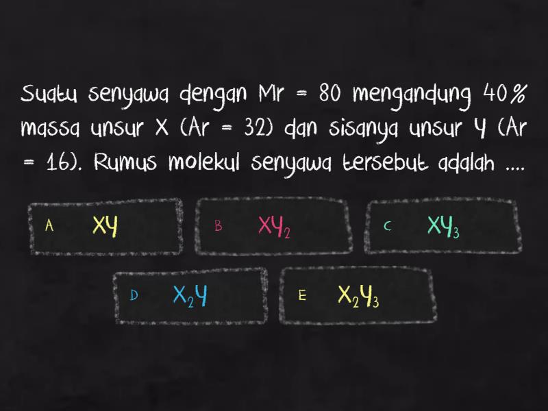 Rumus Empiris dan Rumus Molekul - Quiz