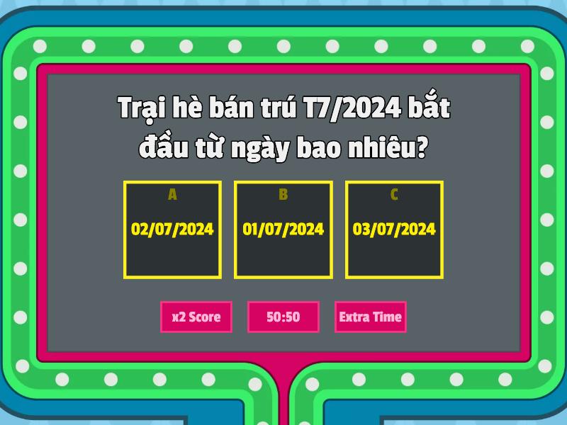 Gameshow Round 1 - Gameshow quiz