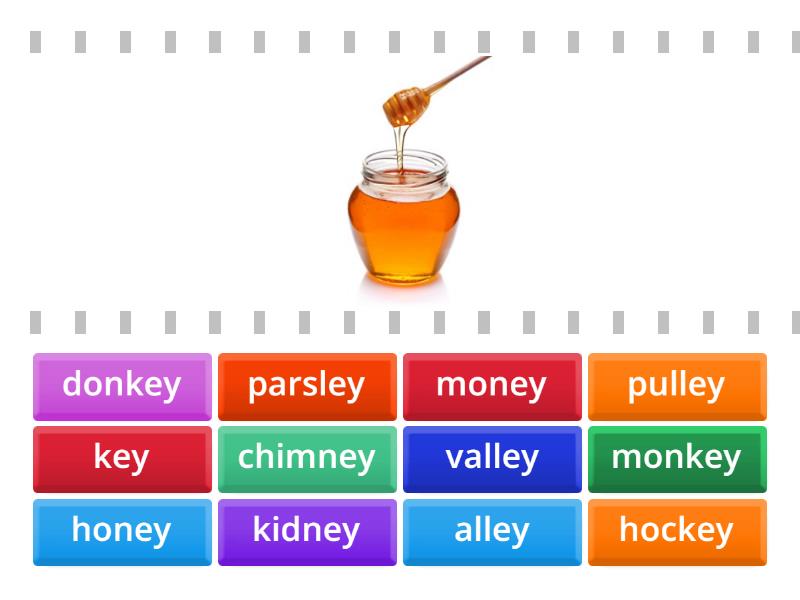 Long-E "ey" Words: - Find the match