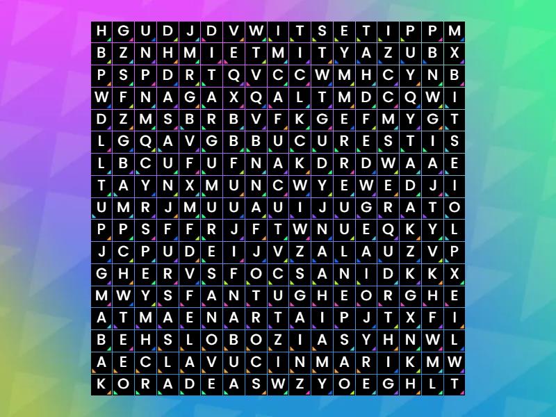 orase romania - Wordsearch