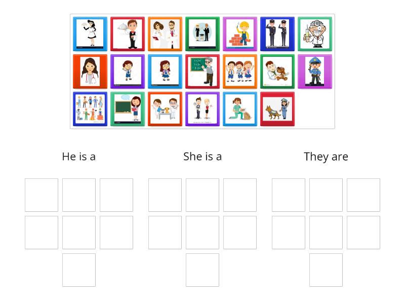Sort "he she they" - Group sort