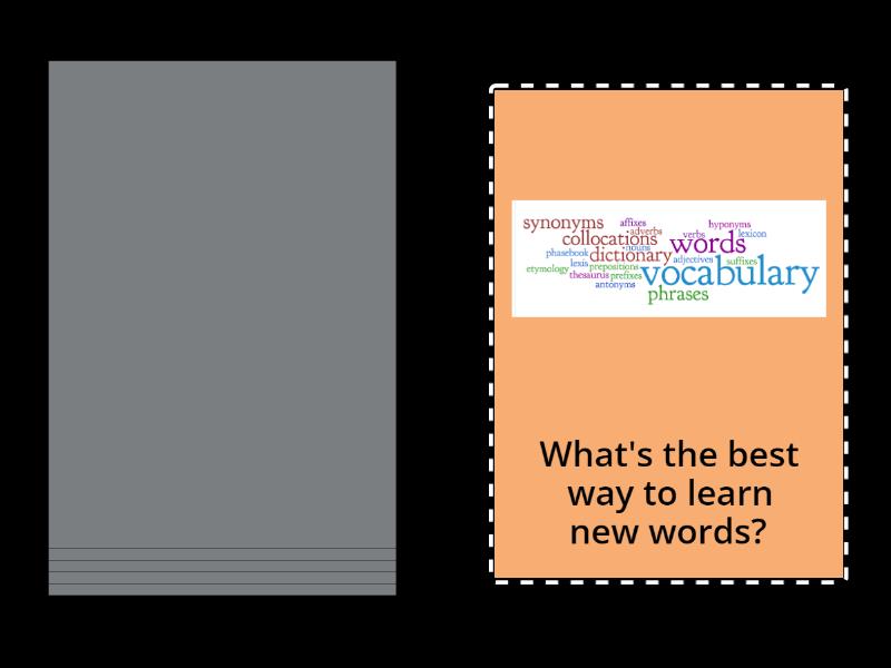 Learning preferences - Speaking cards