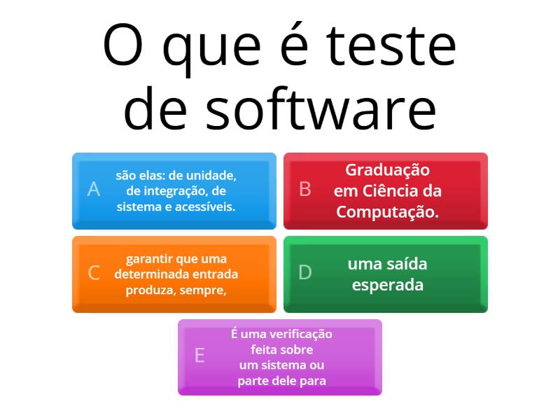 unidade de testes - Quiz