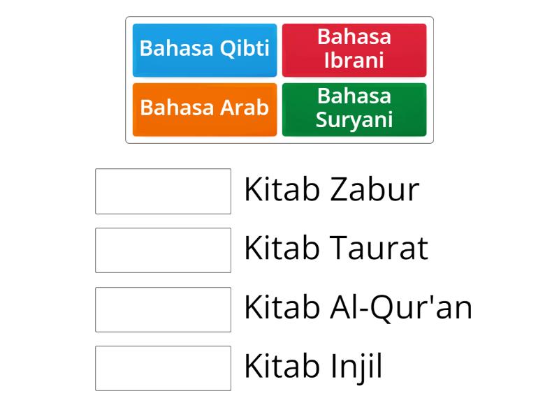 Mengenal Bahasa Kitab-Kitab Suci - Match up